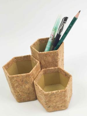 Cina Iso del ODM naturale leggero di Cork Fabric Pen Holder Multipurpose in vendita