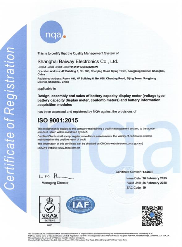 ISO9001 - Shanghai Capdisp Technology Co., Ltd.