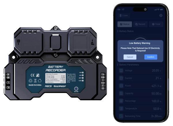 Quality RECS Golf Cart Battery Monitoring Module Bluetooth WiFi 4G RS485 With Attached for sale