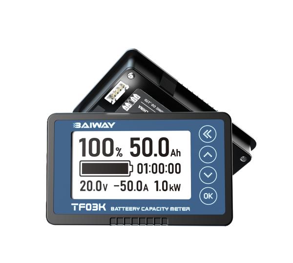 Quality TF03K 2.8 Inch RV Battery Monitor 8-120V 0-750A All On One Screen RV Battery Indicator for sale