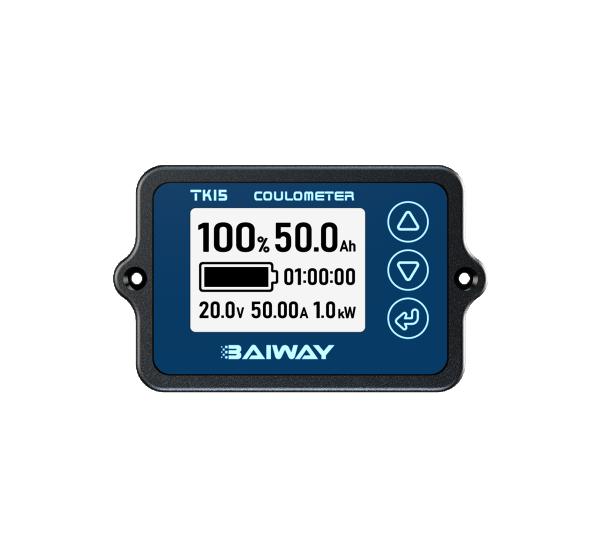 Quality TK15 1.5 Inch Lithium Battery Monitoring System Small Size 8-120V 0-500A Low Power for sale