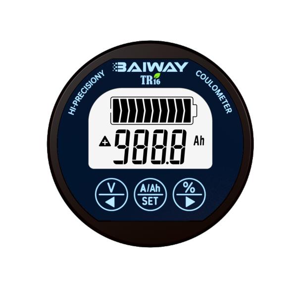 Quality 8-120V 0-500A Golf Cart Battery Monitor TR16 Battery Monitor For LFP Lead Acid Sodium Ion Battery for sale