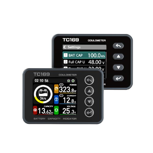 Quality TC169 1.69 Inch Battery Pack Monitor Display With Color Screen 8-90V 0-150A for sale