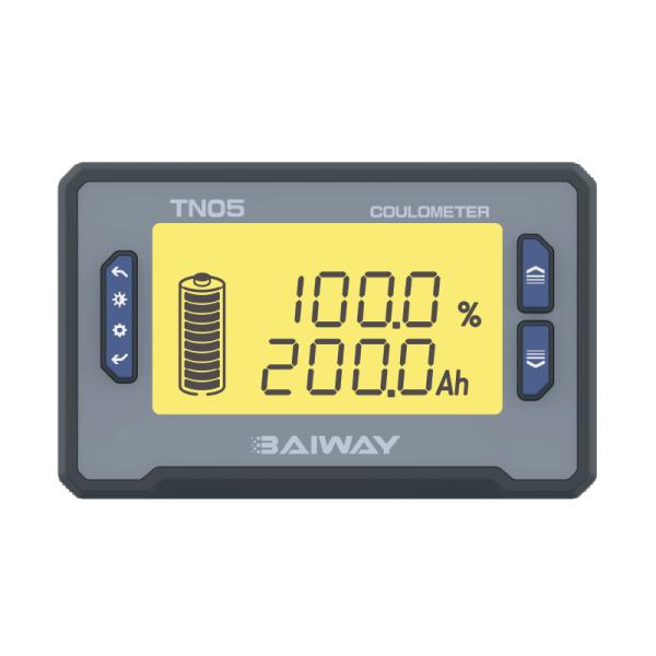 Quality TN05 Battery Pack Battery Monitor 8-80V 0-75A Battery Monitor With Shunt for sale
