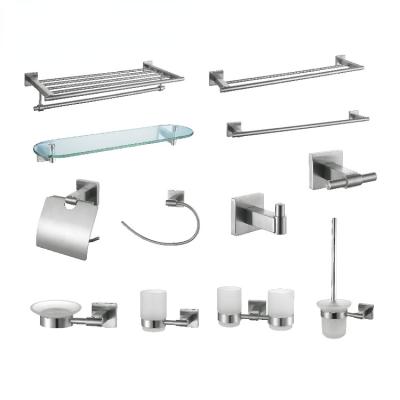 Cina L'hardware di lusso del bagno mette i montaggi moderni spazzolati del bagno della toilette quadrata in vendita