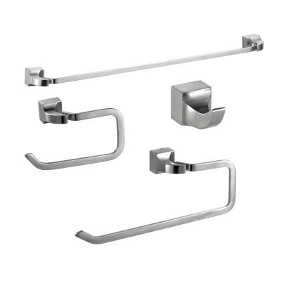 Cina Stainless Steel Bathroom Hardware Sets Towel Rack 4 Pcs Hotel Accessories in vendita