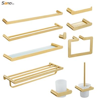 Cina Gold Luxury Stsinless Steel 304 Set di ferramenta per il bagno Accessori in vendita