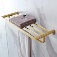 China Multi Function Double Bathroom Towel Racks Hardware Custom Logo for sale
