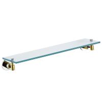 China Rectangular Floating Glass Shelves Rustproof Wall Mounted Stainless Steel Shampoo Rack for sale