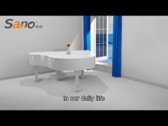 Stainless Steel Bathroom Hardware Sets Towel Rack 4 Pcs Hotel Accessories