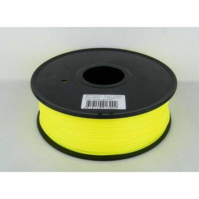 China Eco Friendly Yellow 1.75mm PLA Plastic Filament For 3D Printing for sale