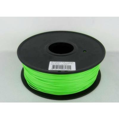 China Recycled Green 1.75mm PLA 3D Printer Filament Tolerance +/- 0.05mm for sale