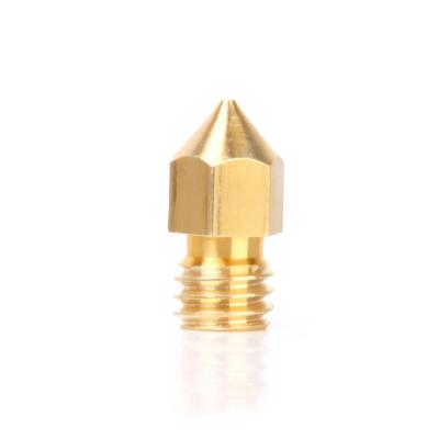 China High Accuracy Brass 0.4mm Extruder Nozzles 3D Printer Parts for sale