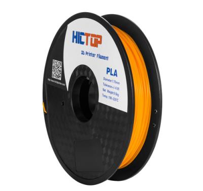 China 1.75mm Orange PLA 3D Printer Filament Dimensional Accuracy + / - 0.05mm for sale