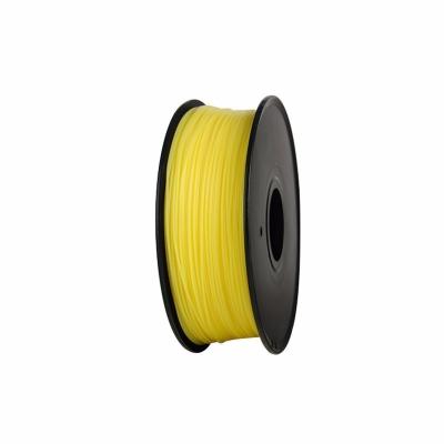 China 1.75mm PLA 3D Printer Yellow Filament 1kg Spool Dimensional Accuracy for sale
