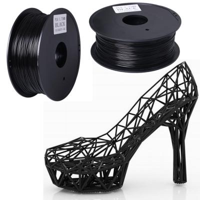 China 1Kg / roll Black 3d printer ABS pla filament 1.75 mm low shrinkage rate for sale