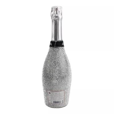 China Manuseio da superfície de 750 ml de garrafa de vidro para champanhe e rum em cores personalizadas à venda
