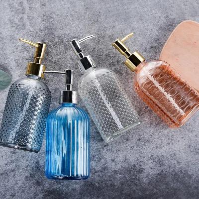 Cina Materiale del collare Borosilicato vetro Squeeze Tipo Pressa Bottiglia di vetro per disinfettante per mani in vendita