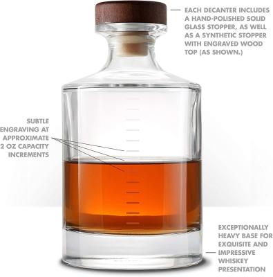 Cina Collare in vetro a colori personalizzato 500ml 700ml 750ml Bottiglia di whisky vodka in vendita