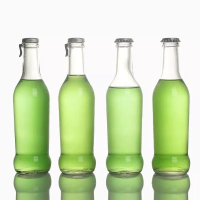 Cina 250 ml 330 ml 355 ml bottiglia di succo di vetro per bevande di frutta e cosmetici in vendita