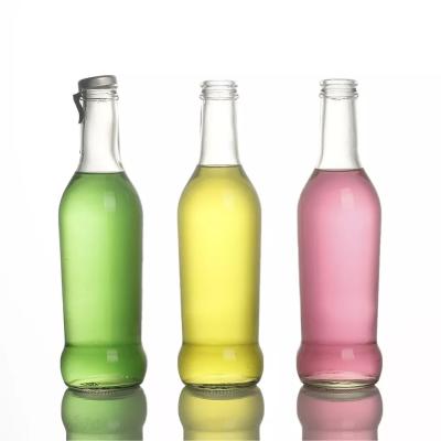 Cina 250 ml 330 ml 355 ml bottiglia di succo di vetro per bevande di frutta e cosmetici in vendita