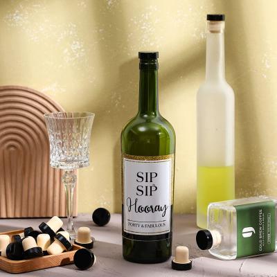 Cina Tappo di bottiglia di vetro a forma di T a forma di sughero per vini e birre in vendita