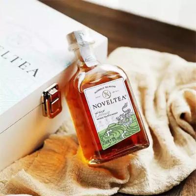 中国 500ml 700ml 800ml ガラスのボトル ワインのためのカスタムガラスのボトル ウィスキー 空き四角ボトル 販売のため