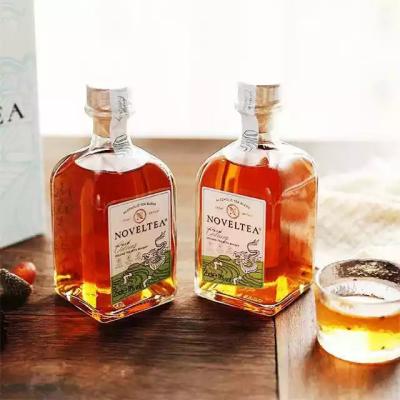 中国 500ml 700ml 800ml ガラスのボトル ワインのためのカスタムガラスのボトル ウィスキー 空き四角ボトル 販売のため