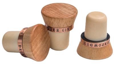 Cina Liquor Custom Bottiglia di vetro in sughero sintetico da 750 ml con tappo di legno e colore personalizzato in vendita