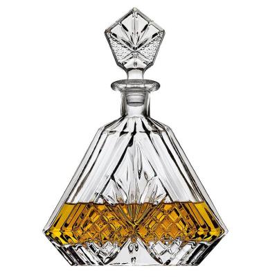 Cina Bottiglia di whisky in vetro Base Materiale vetro 750 ml Bottiglia di vino in vetro ermetico con coperchio di vetro in vendita