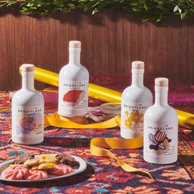 Cina 375 ml 500 ml 750 ml Whisky Vodka Rum Olio d'oliva Baijiu Bottiglia di vetro con tenuta di sughero in vendita