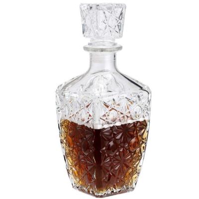 Cina 27 once di liquido bottiglia di vetro nordica congelata su misura per bevande spiritose Gin rum liquore in vendita