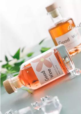 中国 200ml 375ml 500ml 750ml 丸いグラス 酒 ワイン ウォッカ テキラ ボトル 販売のため