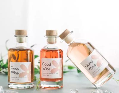 中国 200ml 375ml 500ml 750ml 丸いグラス 酒 ワイン ウォッカ テキラ ボトル 販売のため