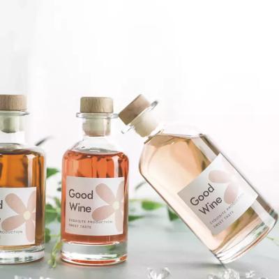 中国 200ml 375ml 500ml 750ml 丸いグラス 酒 ワイン ウォッカ テキラ ボトル 販売のため
