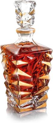 中国 酒 ウォッカ ウィスキー ワイン 750ml 容量の丸い積み立てられるガラスボトル 販売のため