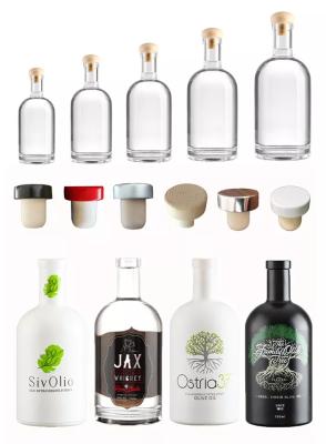 中国 グラス ノルディック ジン ウイスキー ウォッカ スピリット 500ml 700ml 750ml 1000ml コークシール 販売のため