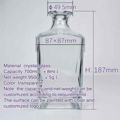 中国 密封型 ウォッカ ヴィスキー ラム用コルクガラスボトル 375 ml 500 ml 700 ml 750 ml 販売のため