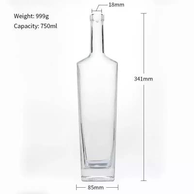 中国 スピリチュア・リコアボトル 容量750ml 合成コルク付きベース素材のガラス 販売のため