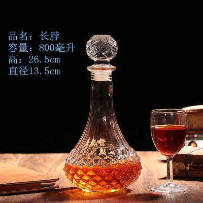 中国 500ml 800ml 1000ml ガラスウォッカデカンター 環境保護を念頭に置いて作られています 販売のため