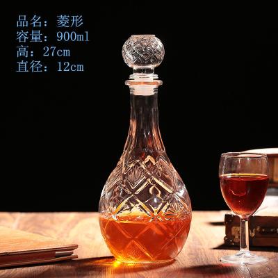 中国 500ml 800ml 1000ml ガラスウォッカデカンター 環境保護を念頭に置いて作られています 販売のため