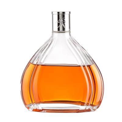 Cina Trasparente rotondo vuoto vetro di pietra liquore vino whisky vodka 50 ml capacità per bevande in vendita
