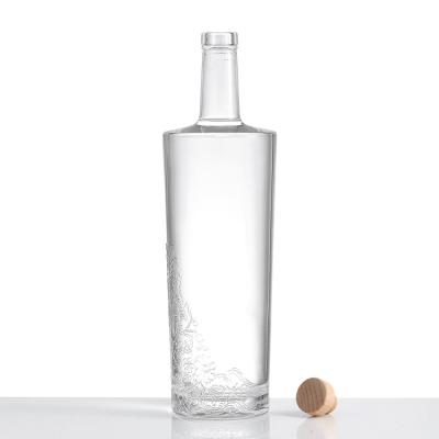 Cina Materiale del corpo vetro e stampa personalizzata per 500 ml bottiglia di vetro di whisky in vendita