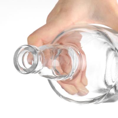 中国 透明ガラス製品 500ml 750ml 1000ml 丸い空きテキラボトルとスプレーキャップ 販売のため
