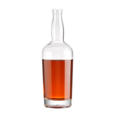 中国 透明ガラス製品 500ml 750ml 1000ml 丸い空きテキラボトルとスプレーキャップ 販売のため