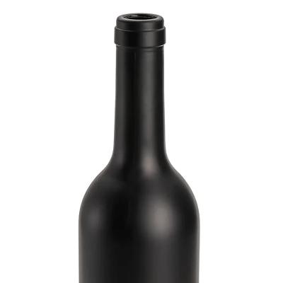 中国 容量 750ml オーダーメイド 空っぽ マットコーティング 黒ワインボトル 販売のため