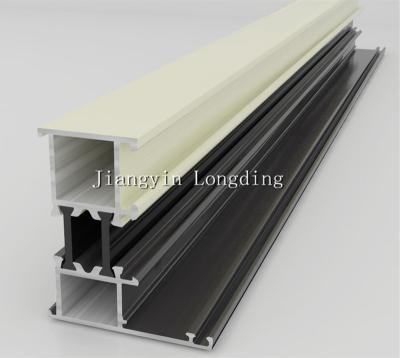China Power Coating Or Wood Color Finishing Aluminium Profiles for Windows and Doors Frames for sale