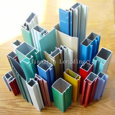 China Power Coating Or Wood Color Finishing 6000 Series Aluminium Profiles for Windows and Doors for sale