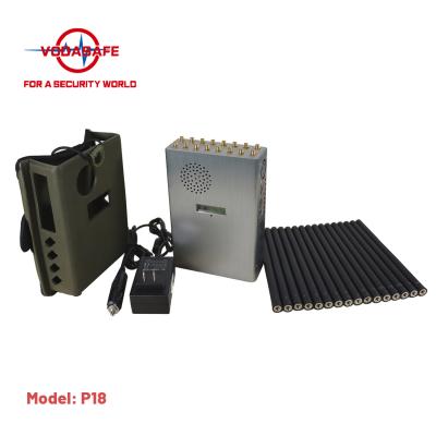 中国 ポータブル18は充電電池との携帯電話信号の妨害機UHF VHF Lojackにバンドを付ける 販売のため