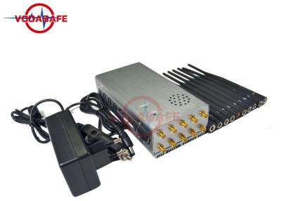China 10 Bands Handheld Signal Jammer , Cell Phone Blocking Device With Built In Battery for sale